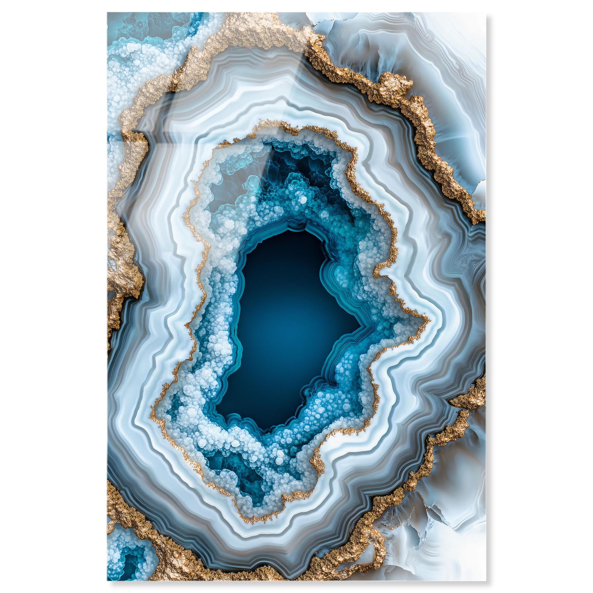 Gilded Geode Eye II Acrylic Blue Geode Wall Art by Art Remedy, Ready to ...