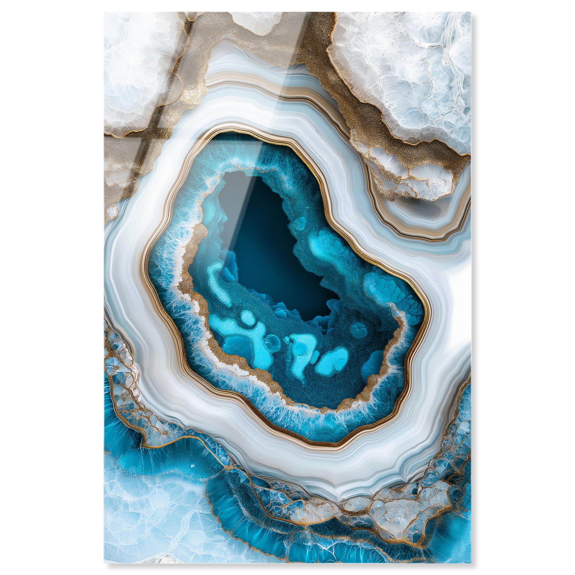 Gilded Geode Eye III Acrylic Blue Geode Wall Art by Art Remedy, Ready ...