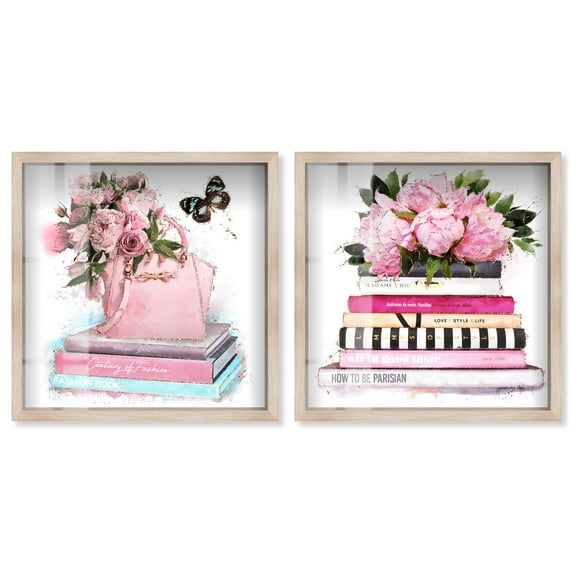 Gilded Geode Glam 2 Panel Set Shadowbox Print Glam Wall Art by Art ...