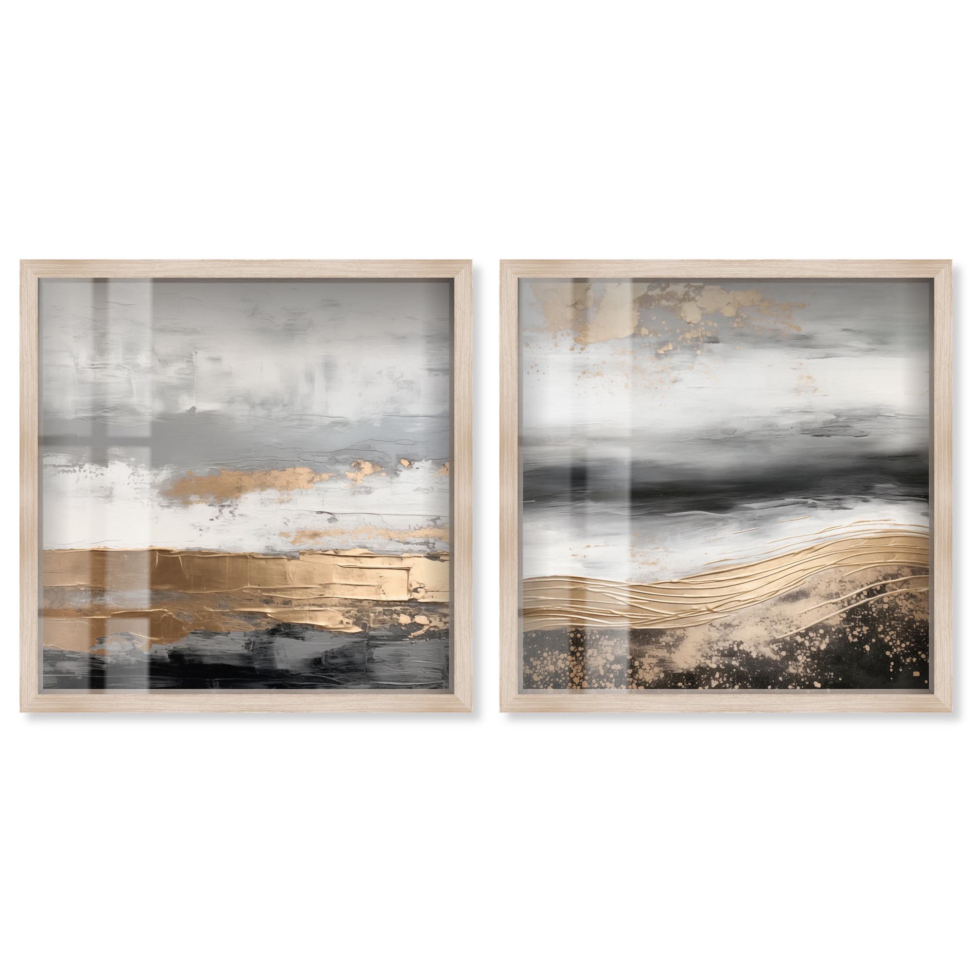 Gilded Glam Night Set Shadowbox Boho Wall Decor by Art Remedy, Blonde ...