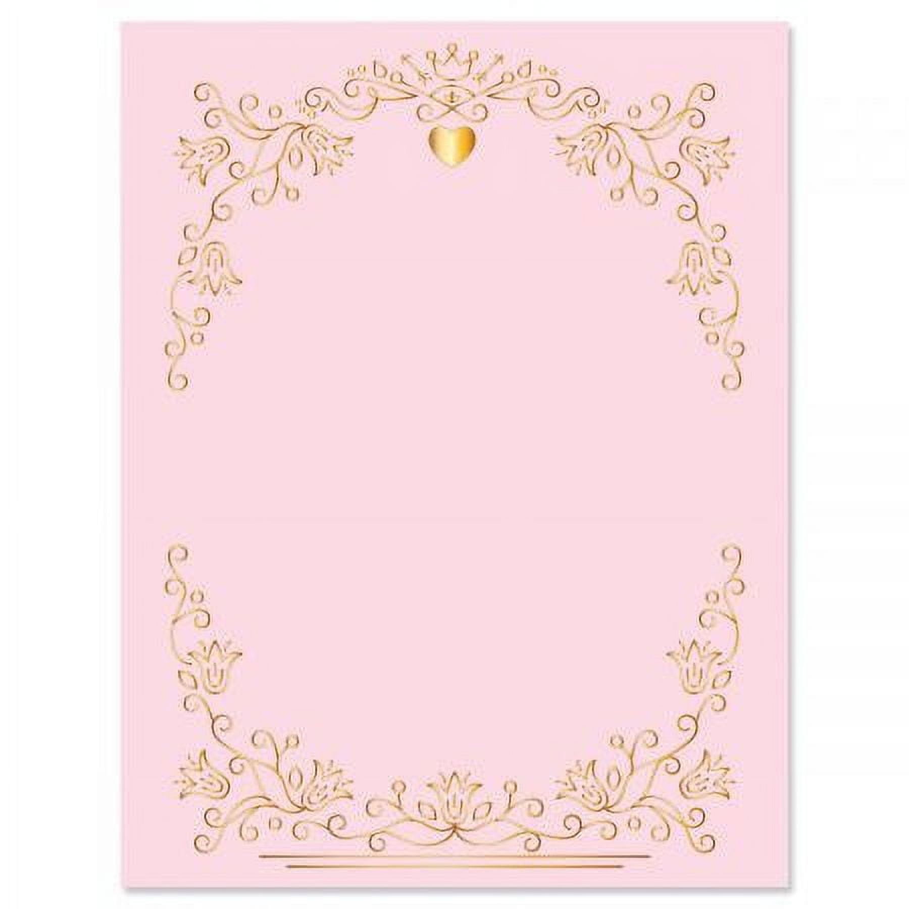 Gilded Romance Letter Papers - Set of 25 Valentine'stationery papers ...