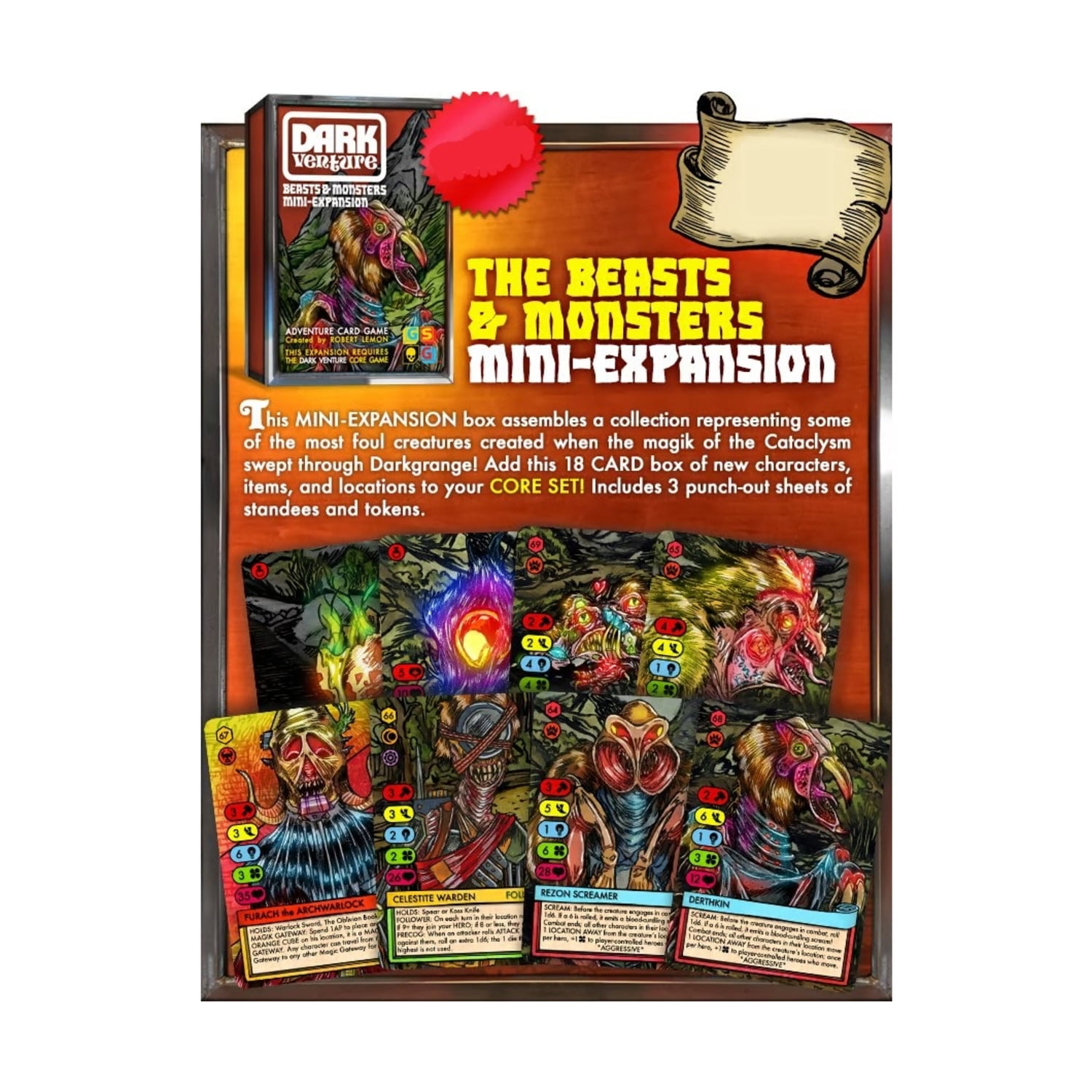 Gilded Skull Games Beasts & Monsters Mini Expansion New - Walmart.com
