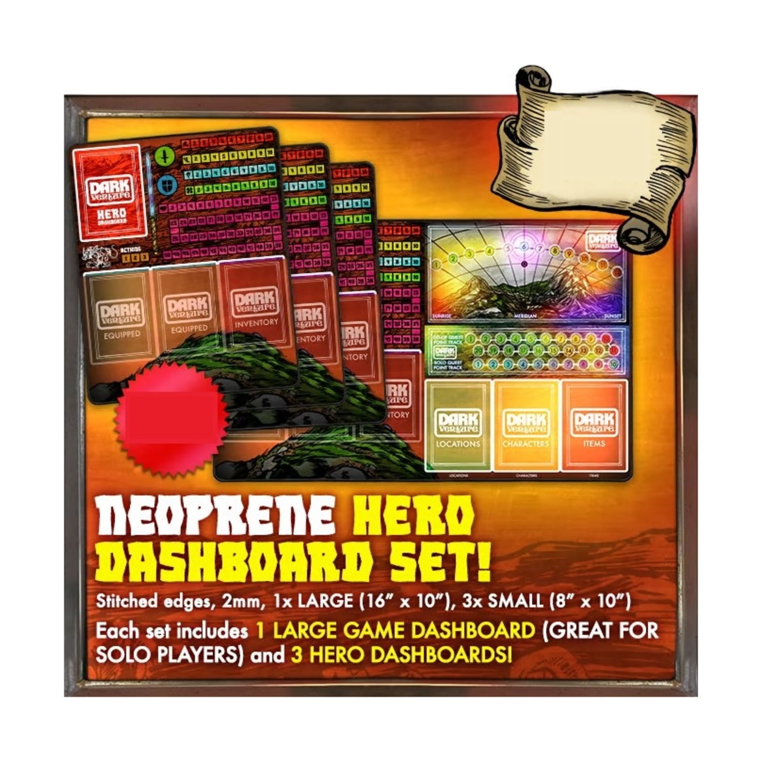 Gilded Skull Games Neoprene Hero Dashboard Set! New - Walmart.com