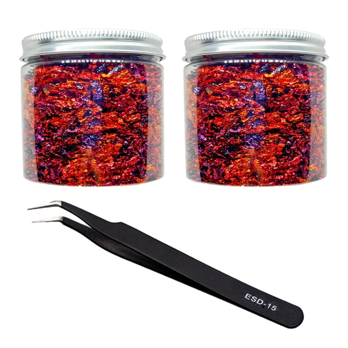 Gilding Flakes Set, Gold Foil Flakes for Resin,5g Metallic Foil Flakes ...