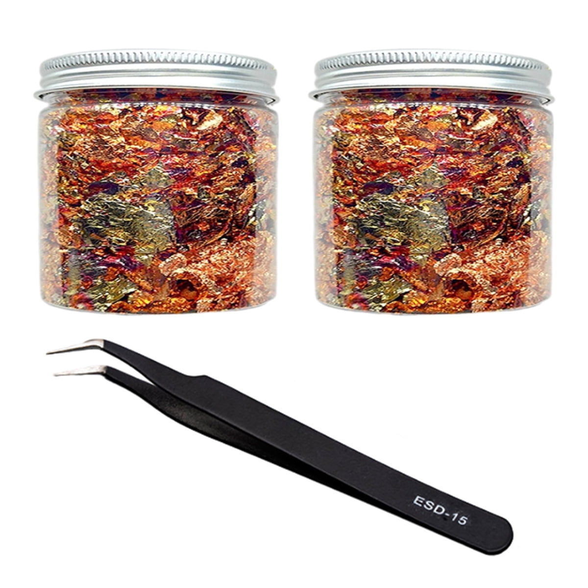 Gilding Flakes Set, Gold Foil Flakes for Resin,5g Metallic Foil Flakes ...