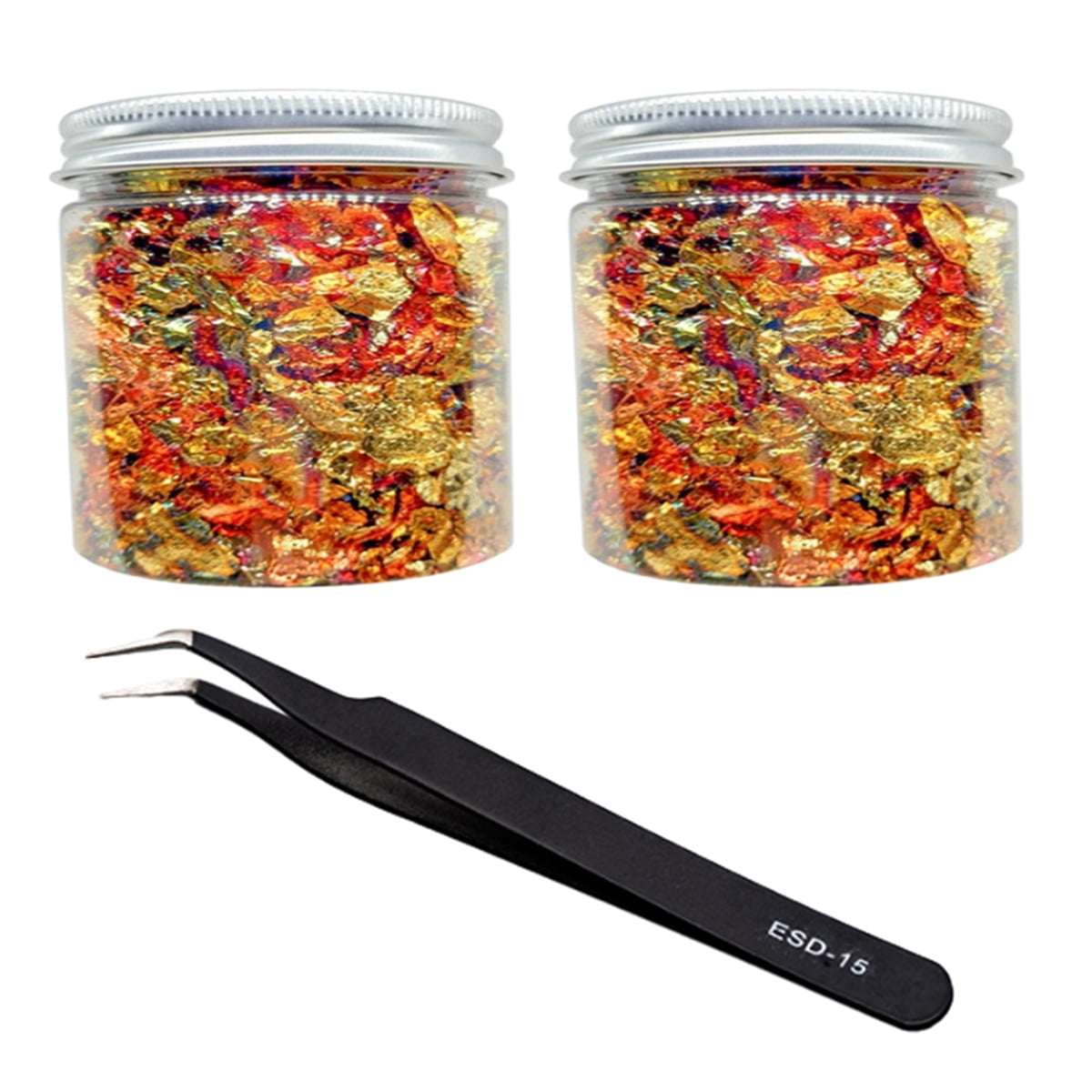 Gilding Flakes Set, Gold Foil Flakes for Resin,5g Metallic Foil Flakes ...