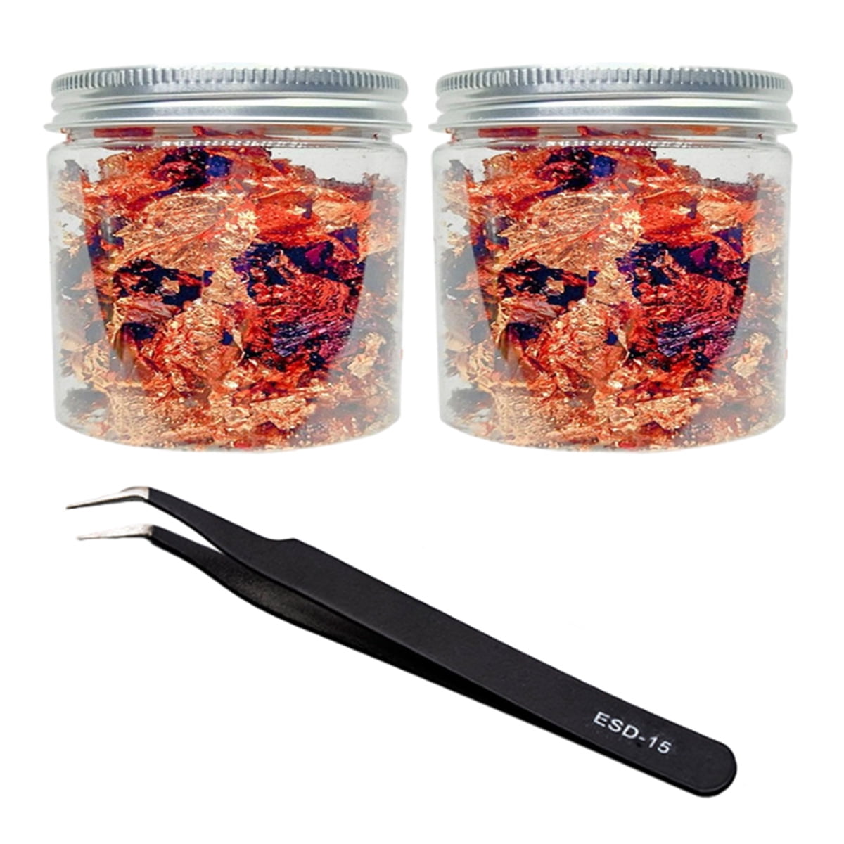 Gilding Flakes Set, Gold Foil Flakes for Resin,5g Metallic Foil Flakes ...