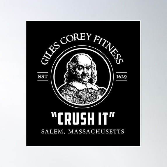 Giles Corey Fitness - Crush It Poster Wall Art, Modern Wall Decor For ...
