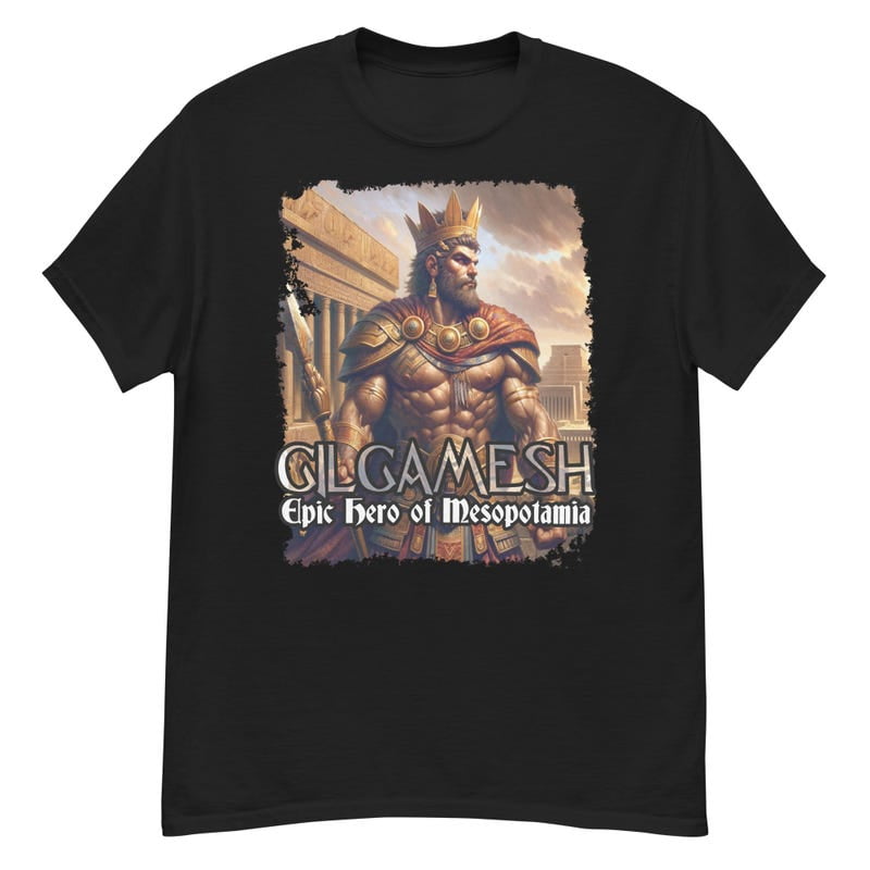 Gilgamesh Epic Hero Mesopotamia Graphic TShirt Ancient Legend Gift,for ...