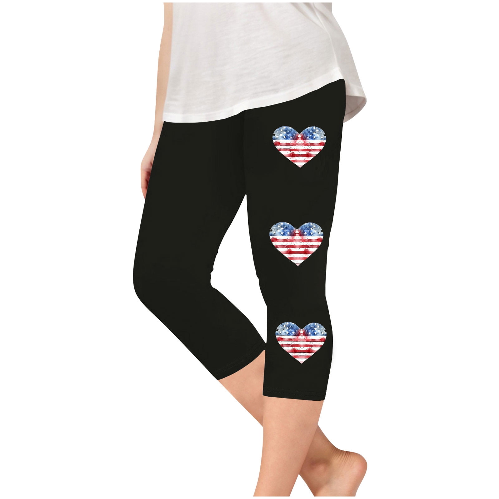 Tqcoqu Toddler Kids Girls Independence Day Print Summer Leisure Yoga ...