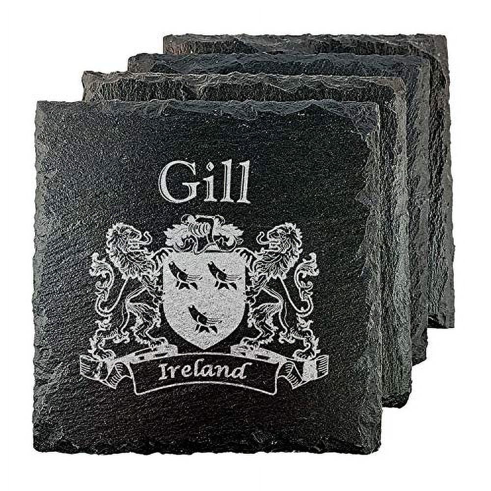 Gill Irish Coat of Arms Slate Coasters - Set of 4 - Walmart.com