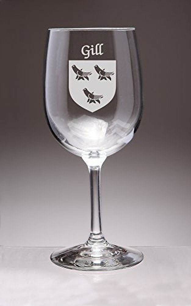 Gill Irish Coat of Arms Wine Glasses - Set of 4 (Sand Etched) - Walmart.com