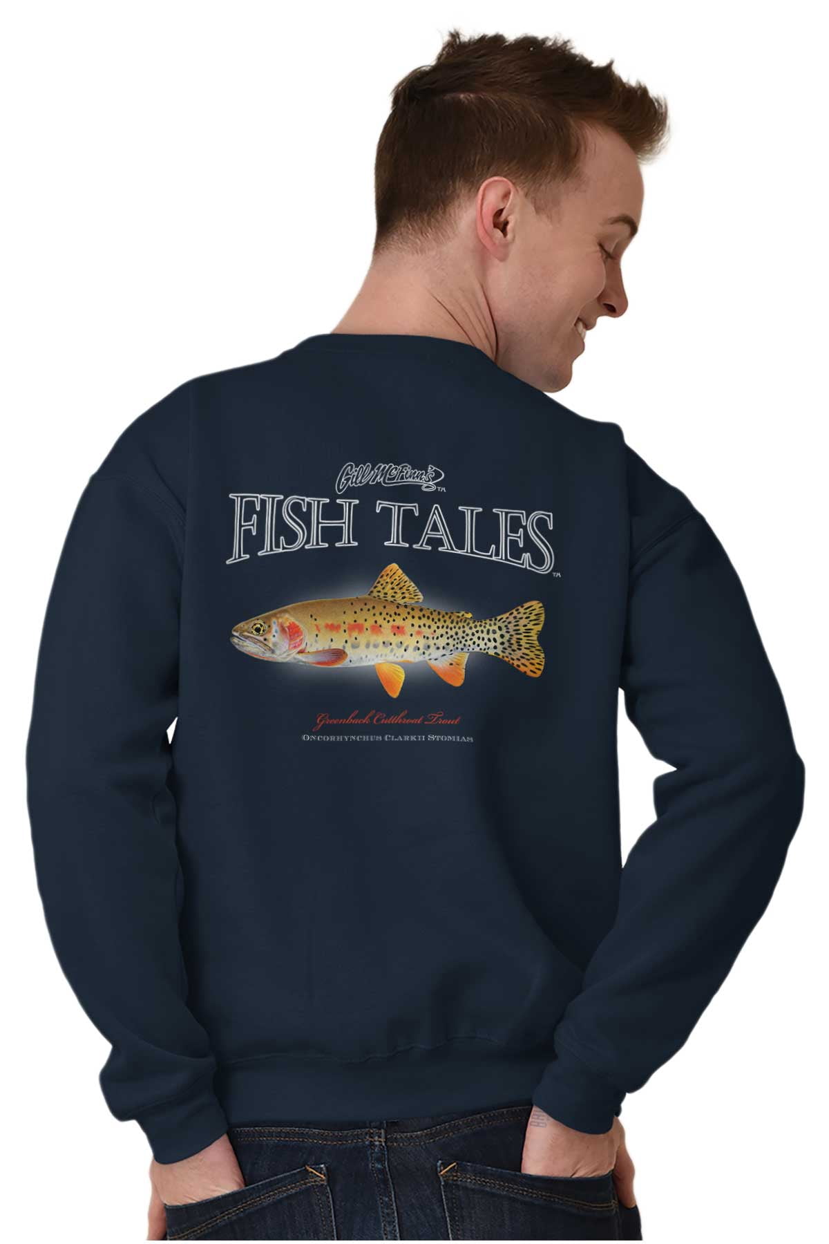 Gill McFinn Cutthroat Trout Fisherman Unisex Plus Fleece Graphic ...