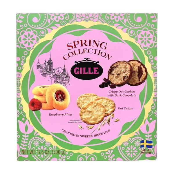 Gille Spring Collection Cookies, 17.6 oz, Raspberry, Oat, Buttery Flavor - Walmart.com