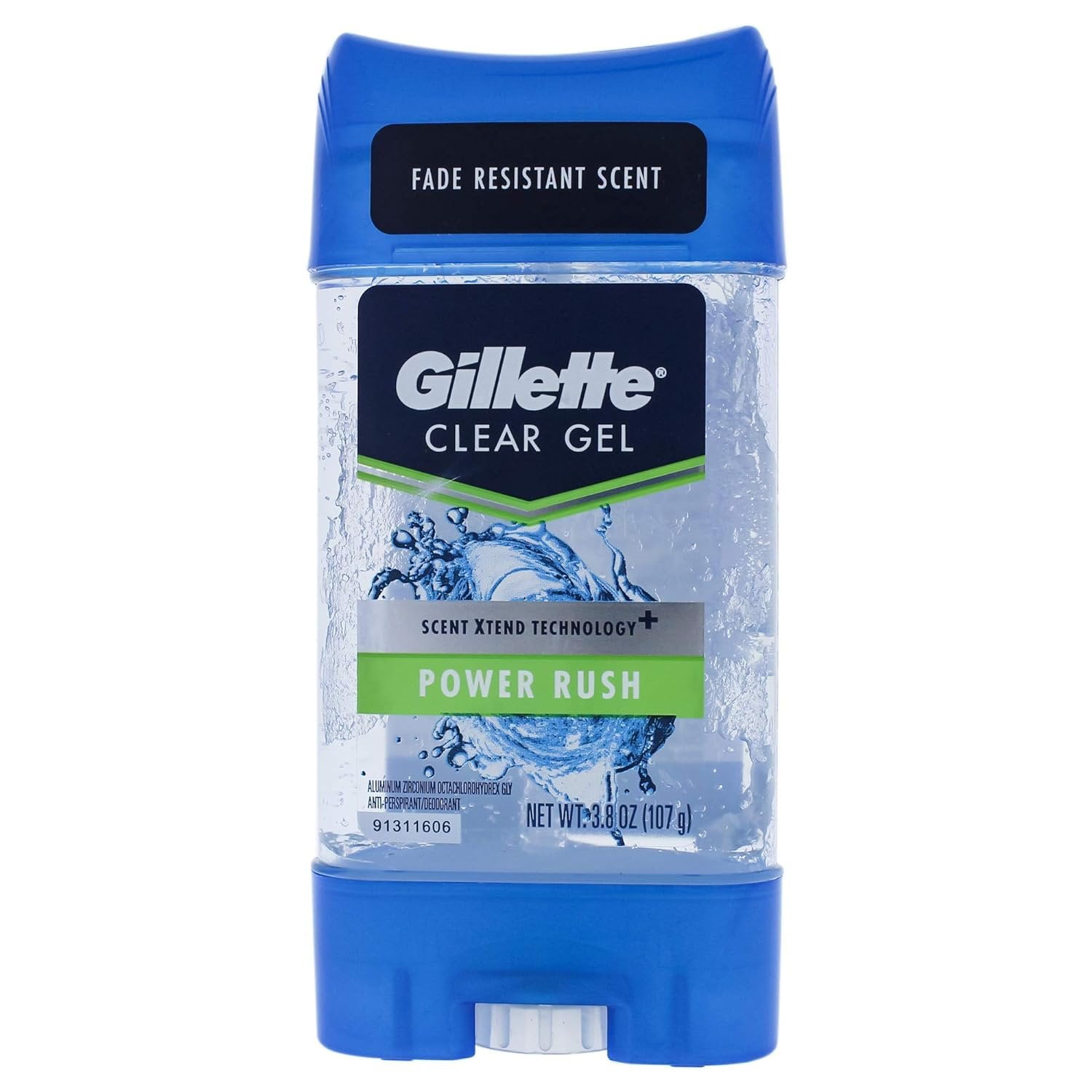 Gillette Antiperspirant Deodorant for Men, Clear Gel, Power Rush, 3.8 oz - Walmart.com