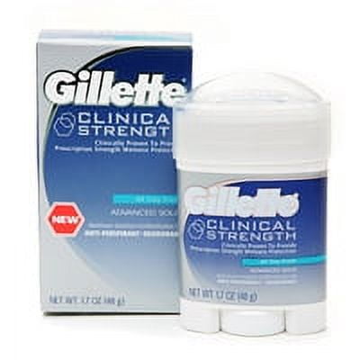 Gillette Men's Clinical Underarm Deodorant, Soft Solid, Ultimate Fresh ...