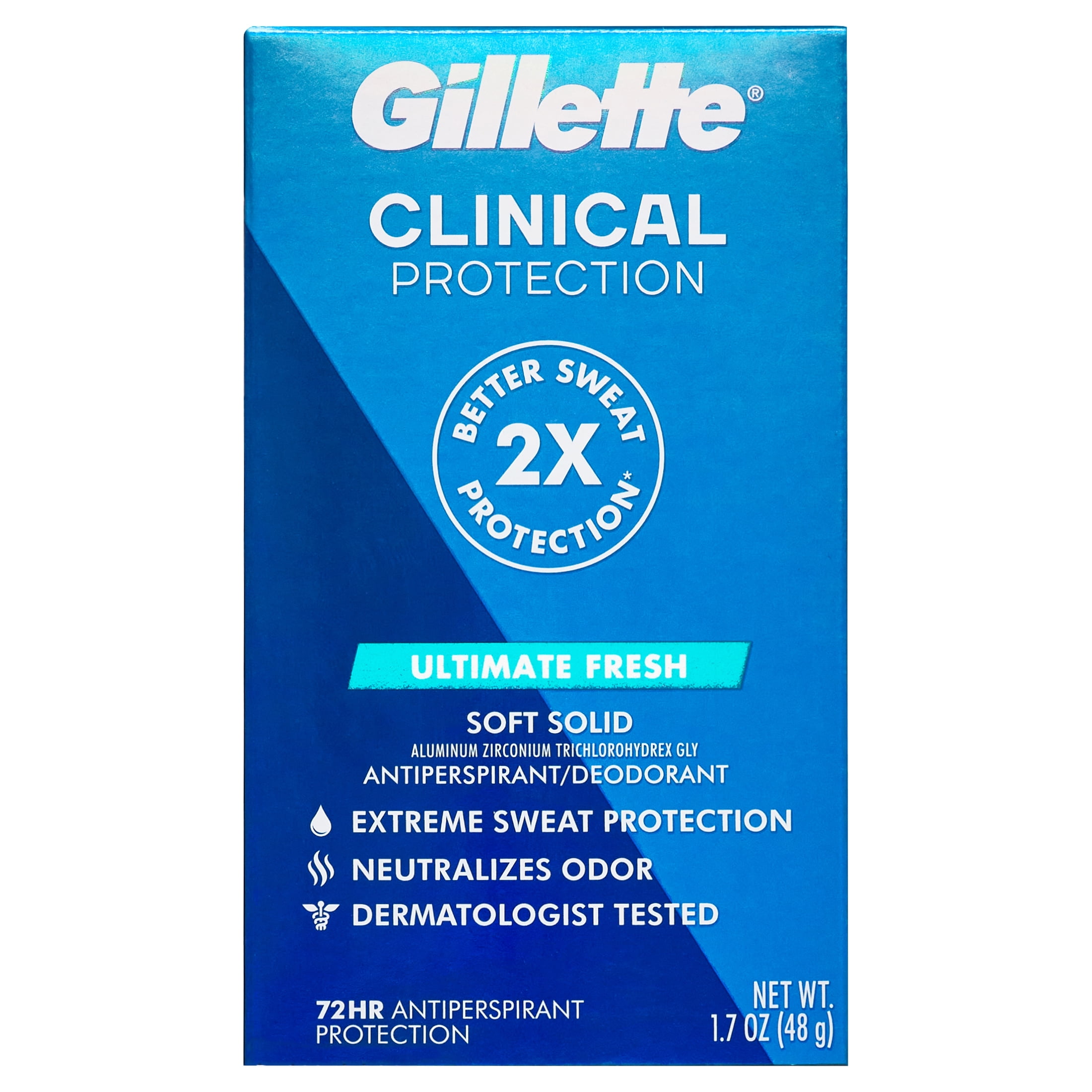 Gillette Antiperspirant Deodorant for Men, Clinical Soft Solid ...