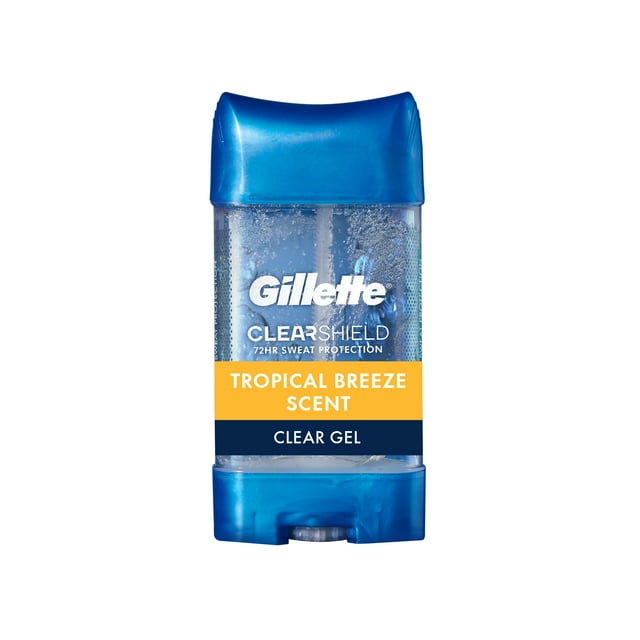 Gillette Clear Gel Antiperspirant and Deodorant for Men Tropical Breeze Scent 3.8 oz - Walmart.com