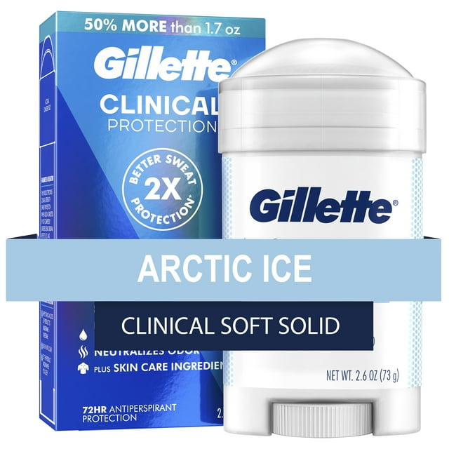Gillette Clinical Antiperspirant and Deodorant for Men Arctic Ice 2.6oz - Walmart.com