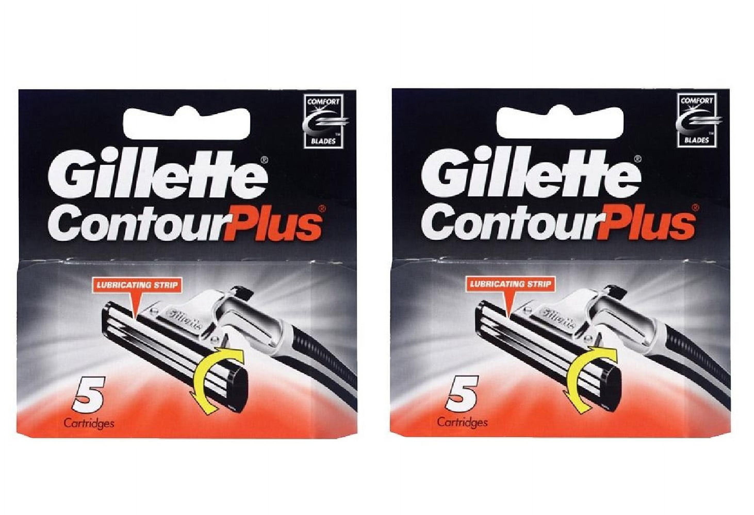 Gillette Contour Plus (same as Atra Plus) Refill Blade Cartridges, 10 ...