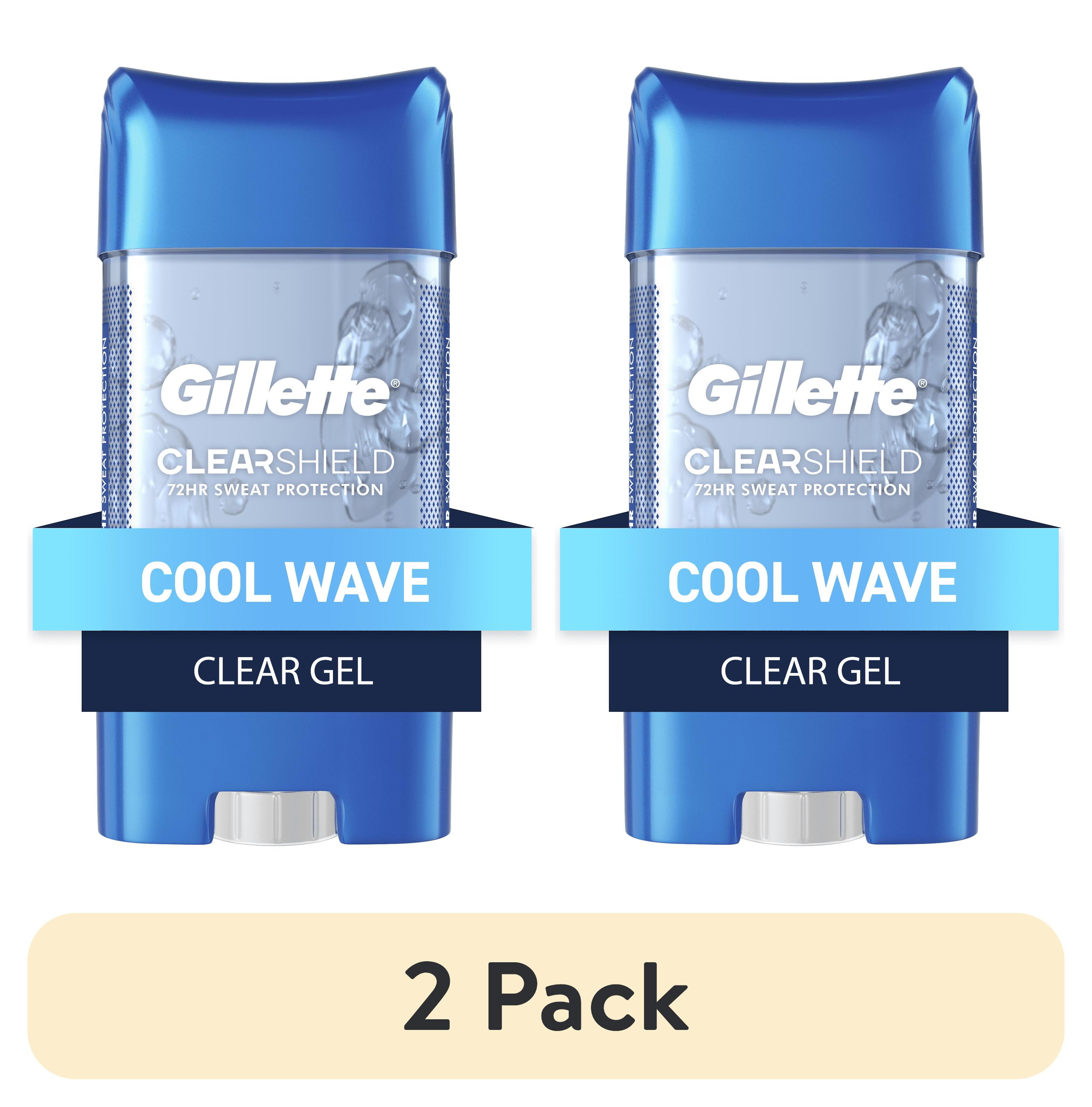 (2 pack) Gillette Cool Wave Clear Gel Men's Antiperspirant and ...