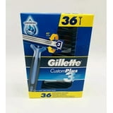 Gillette, Custom Plus3 Disposable Razors, 36-ct, Easy Grip Handle ...