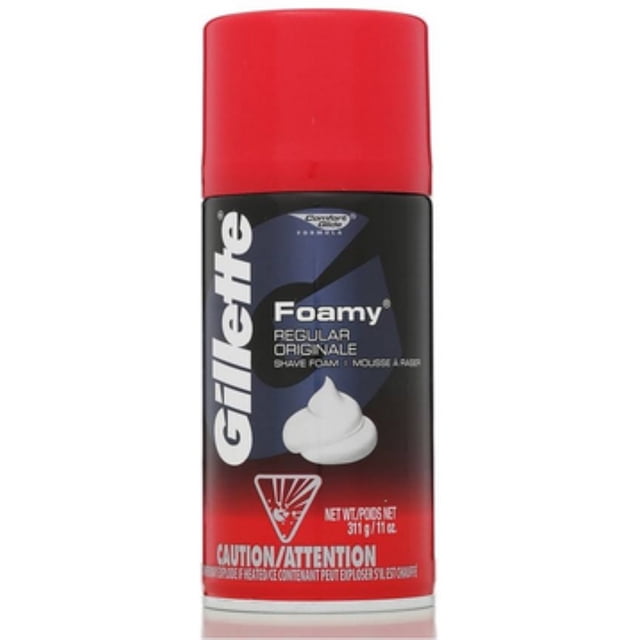 Gillette Foamy Shave Foam Regular 11 oz (Pack of 2) - Walmart.com