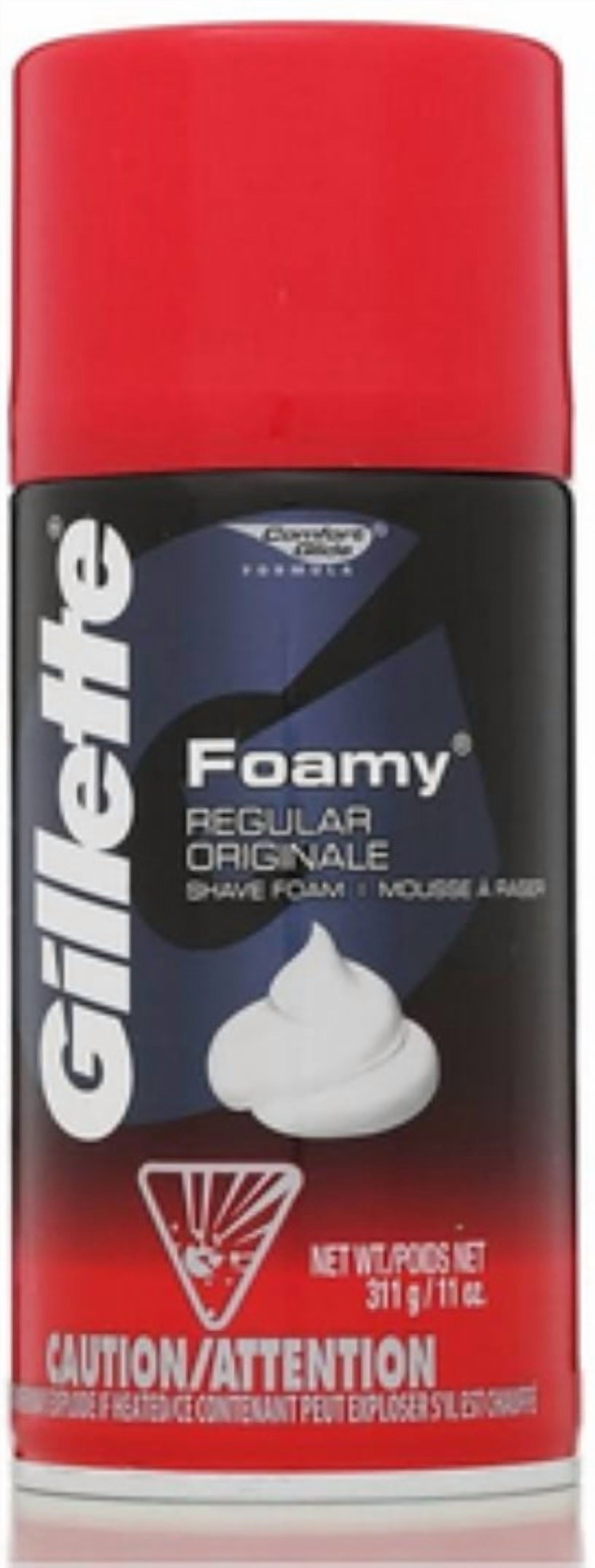 Gillette Foamy Shave Foam Regular 11 oz (Pack of 4) - Walmart.com