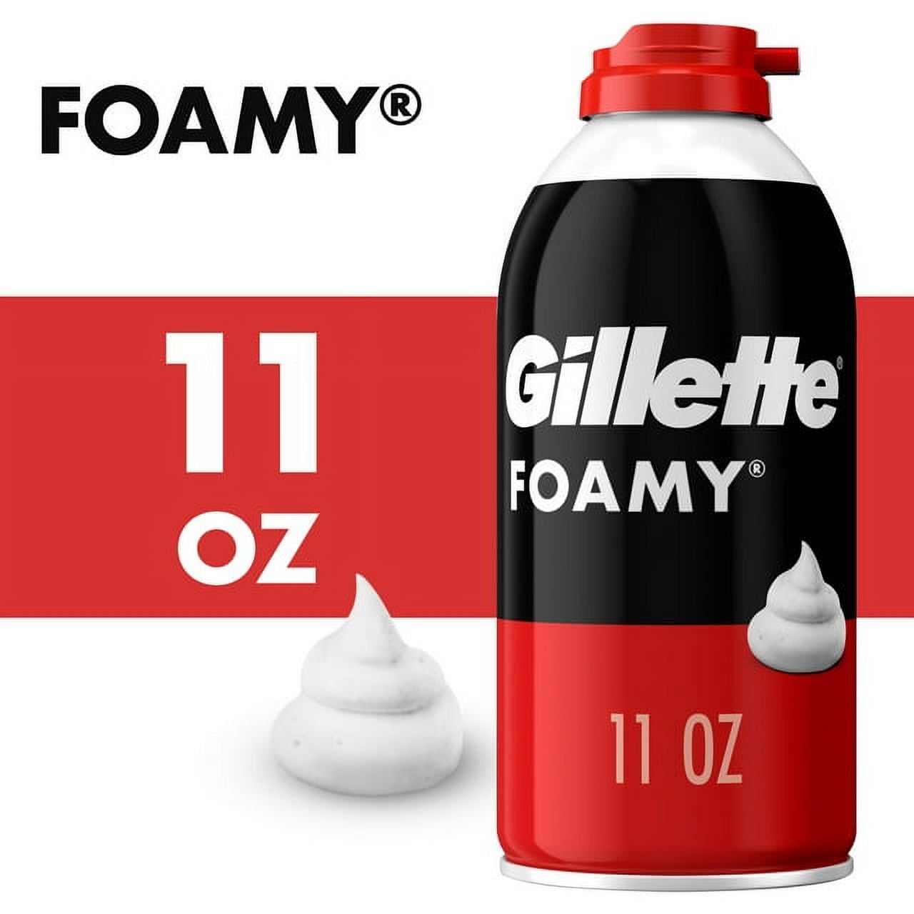 Gillette Foamy Shaving Cream Regular - 11 Oz, 3 Pack - Walmart.com