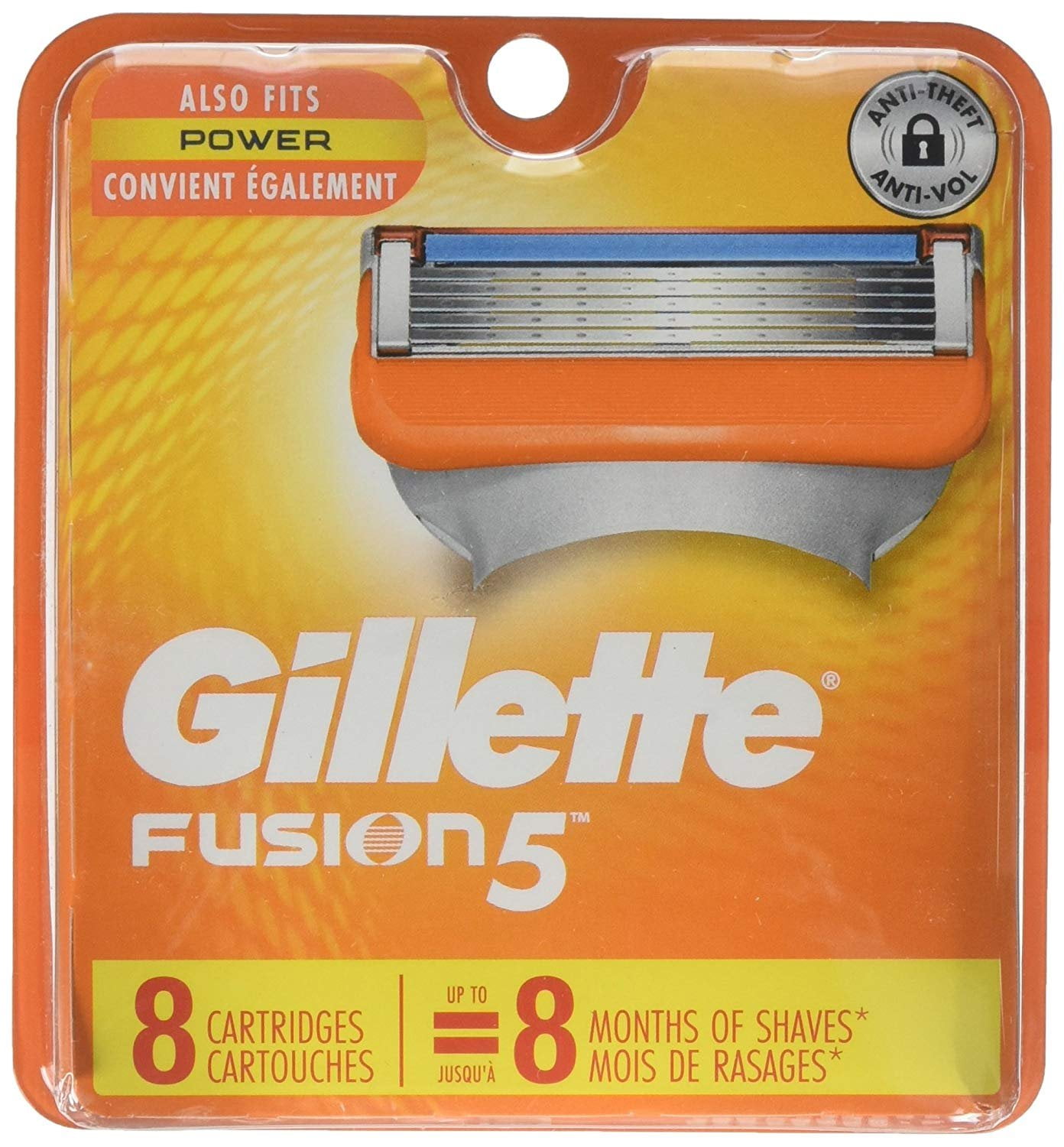 Gillette Fusion 5 Power Cartridges 8 ea (Pack of 6) - Walmart.com