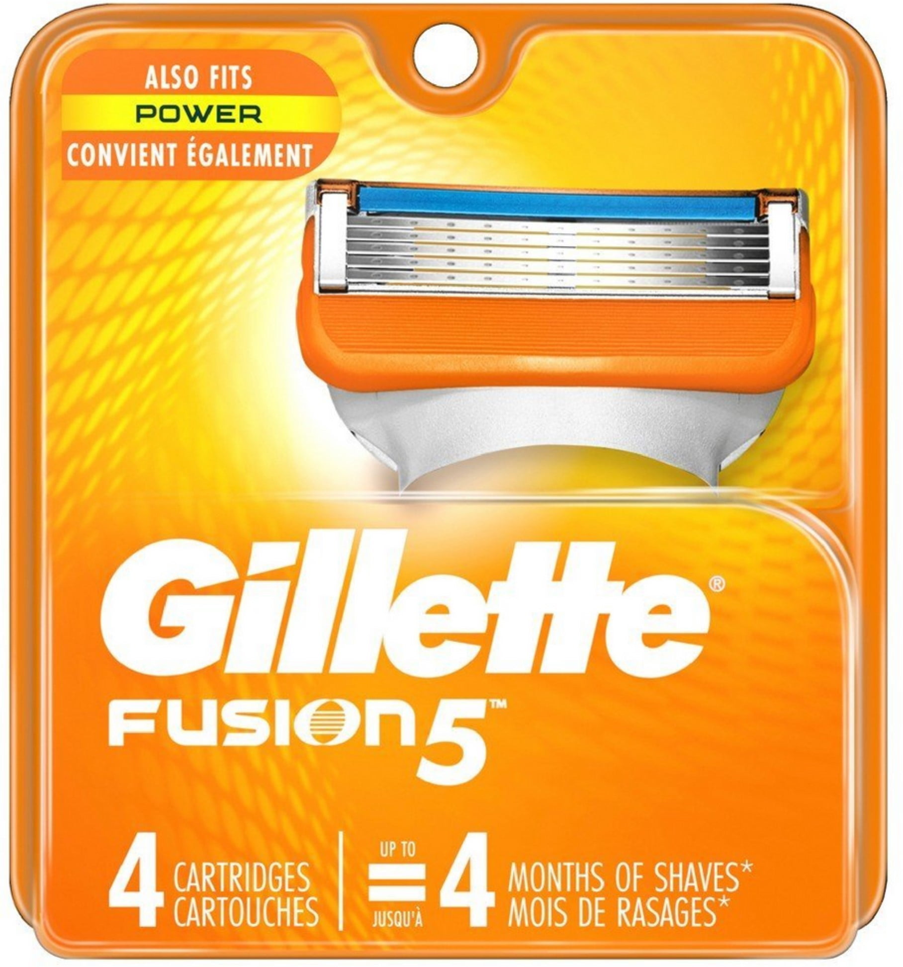 Gillette Fusion5 Razor Blade Cartridges, 4 Ct (1 Pack) - Walmart.com