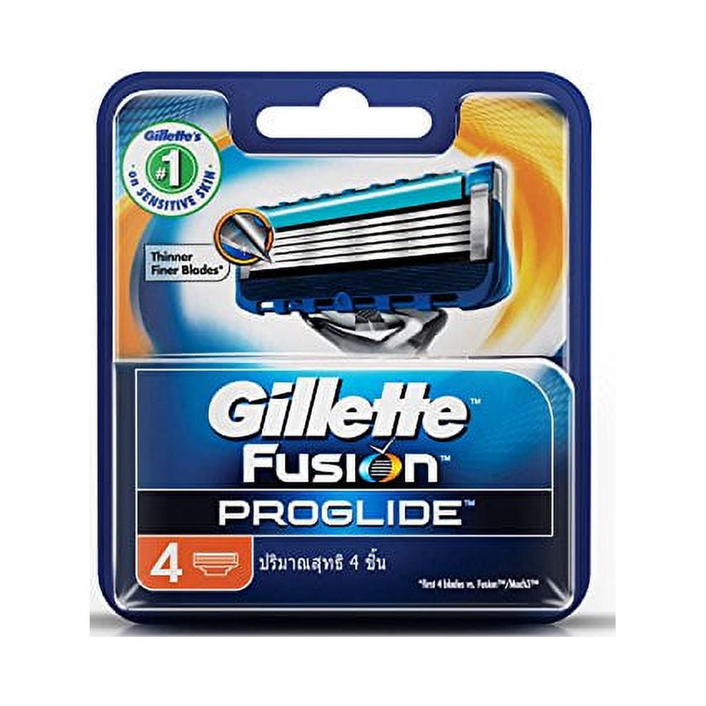 Gillette Fusion ProGlide Manual Men's Razor Blade Refills, 4 Count ...