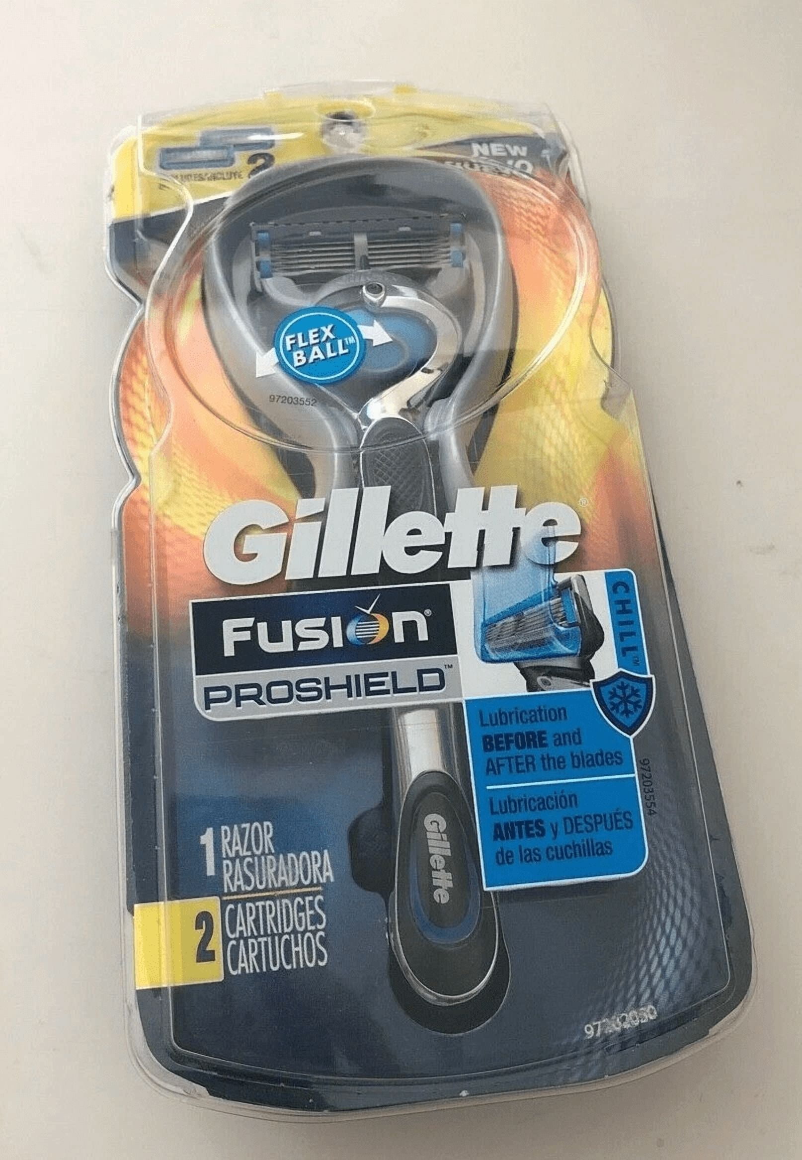 Gillette Fusion ProShield Chill Razor With FlexBall Handle & Blade ...