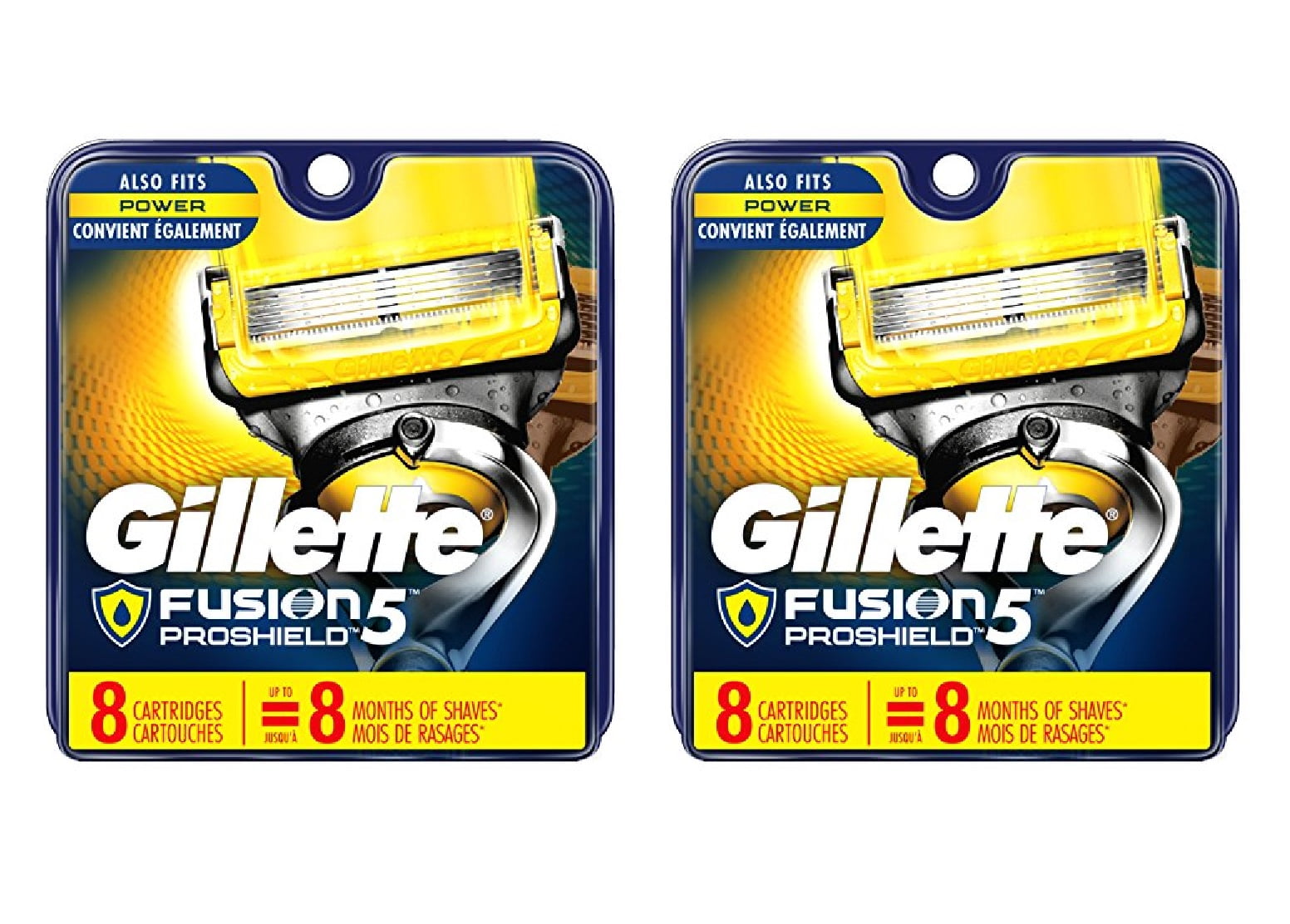Gillette Fusion Proshield Cartridges, 8 Ct (Pack of 2) - Walmart ...
