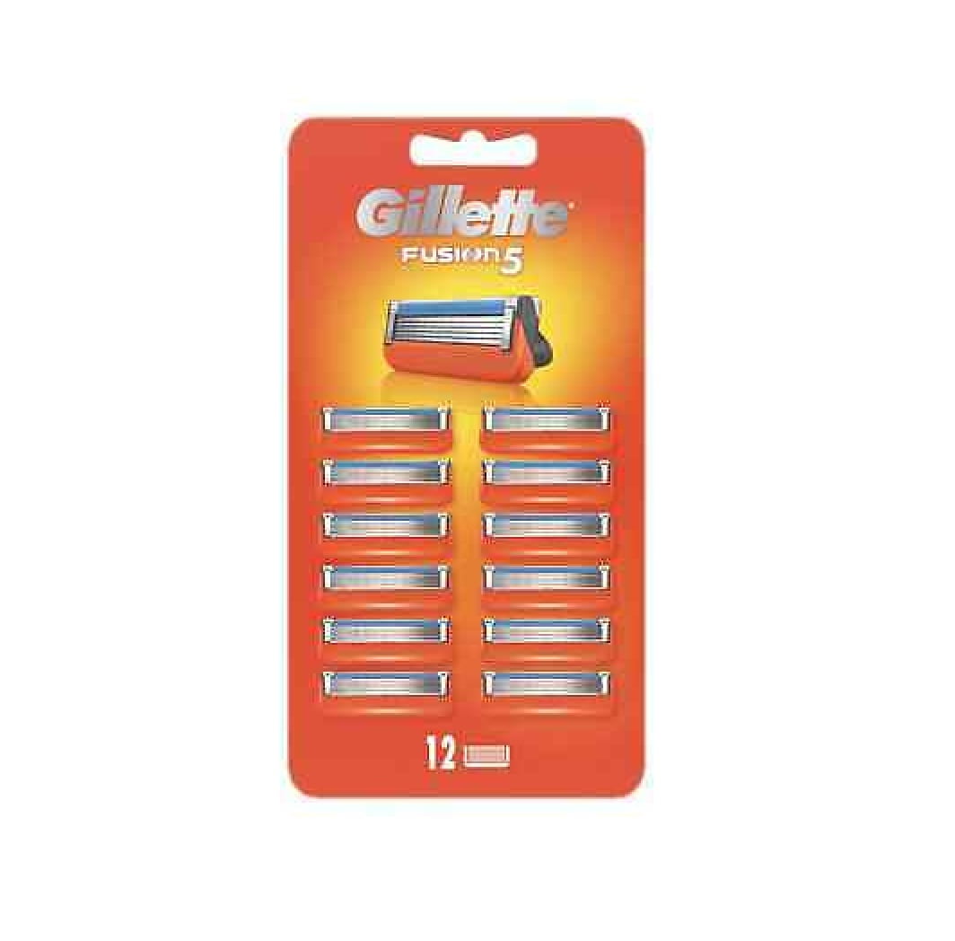 Gillette Fusion5 Men's Razor Blade Refill, Anti-Friction Heads, 12 ct ...