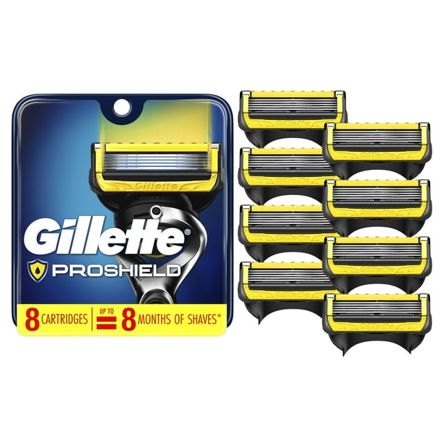 Gillette ProGlide Shield Men's Razor with Replaceable Heads, 8 Blade ...