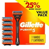 Gillette Fusion5 Razor for Men, 5 Blades, 1 Handle, 7 Blade Refills ...