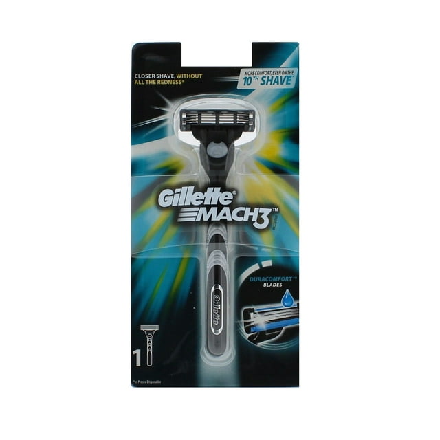 Gillette Mach3 Men's Razor, Handle & 1 Blade Refill 1 ea - Walmart.com