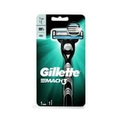 Gillette Mach3 Men's Manual Razor Handle with 1 DuraComfort Blade ...