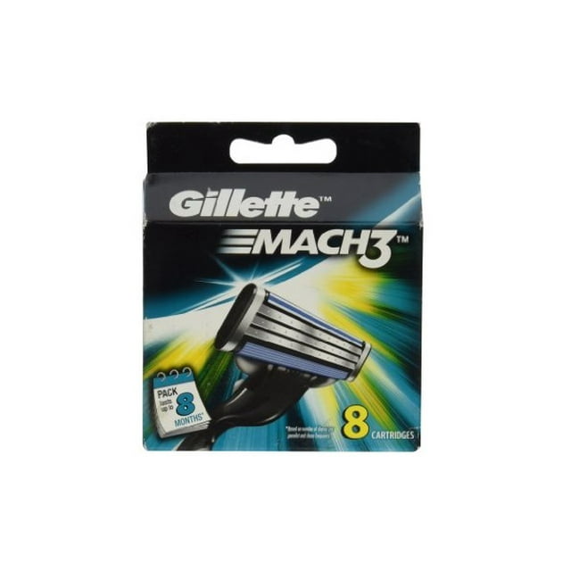 Gillette Mach3 Refill Cartridges, 8 Count - Walmart.com
