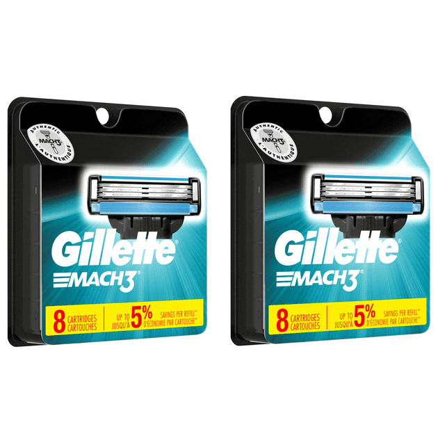 Gillette Mach3 Men's Sensitive Sensor Razor Blade Refills, 16 Count ...