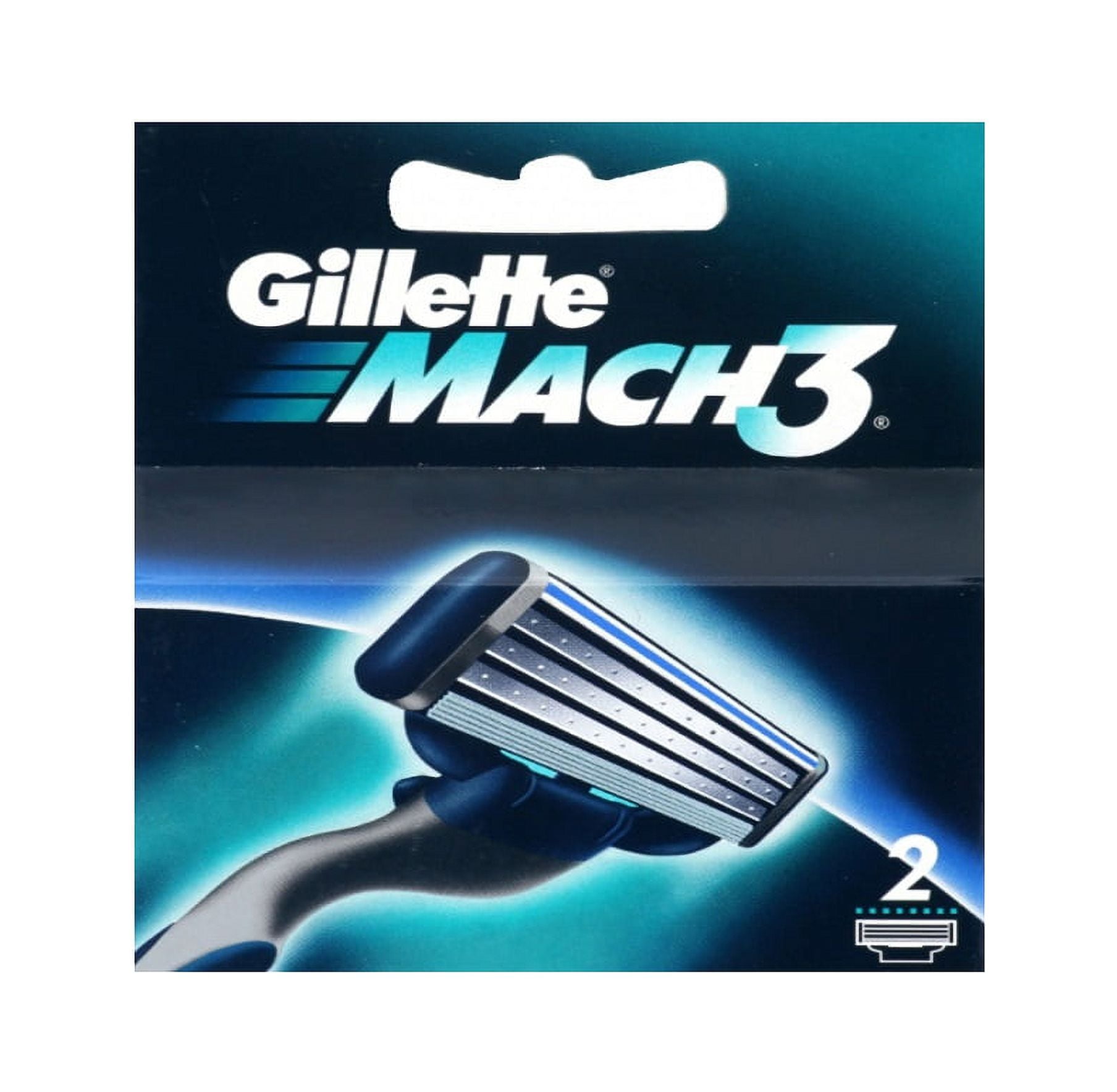 Gillette Mach3 Men's Replaceable Blade Refills with Glide Lubrication ...