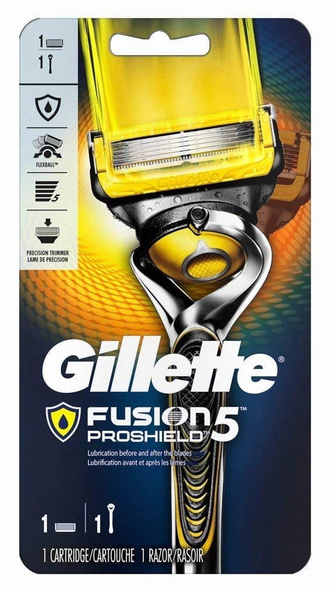 Gillette Mens Fusion 5 Proshield Razor + Cartridge 2 Pack - Walmart.com