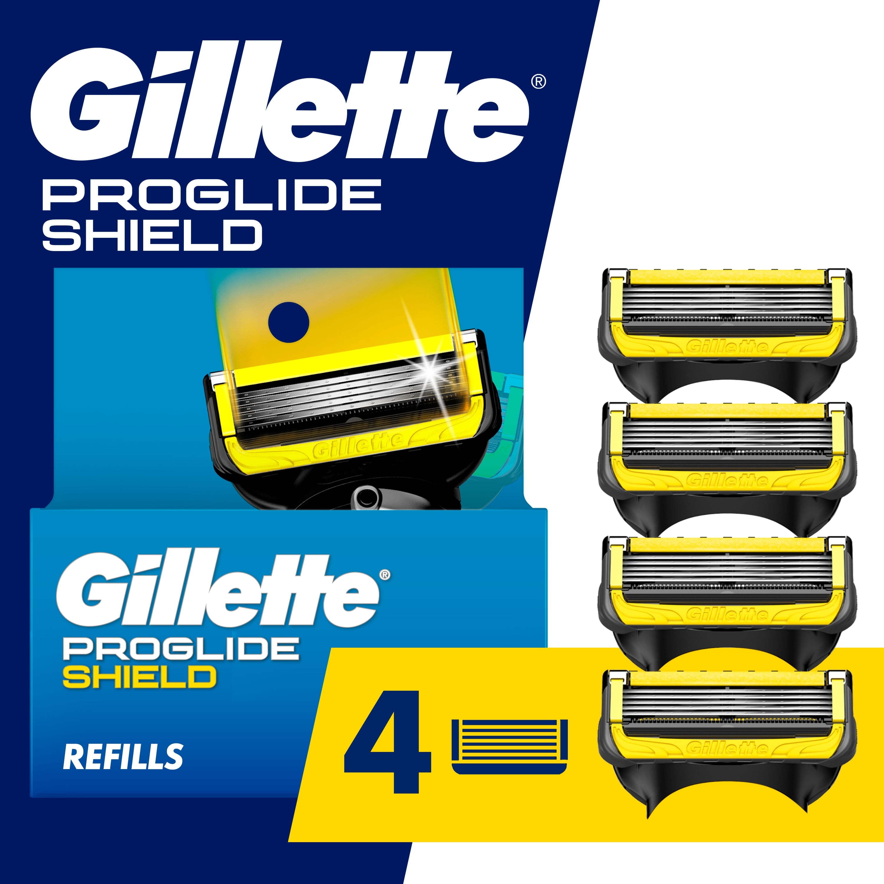Gillette Pro Glide Shield Razor Blade Refill Cartridges for Men, 5 Anti ...