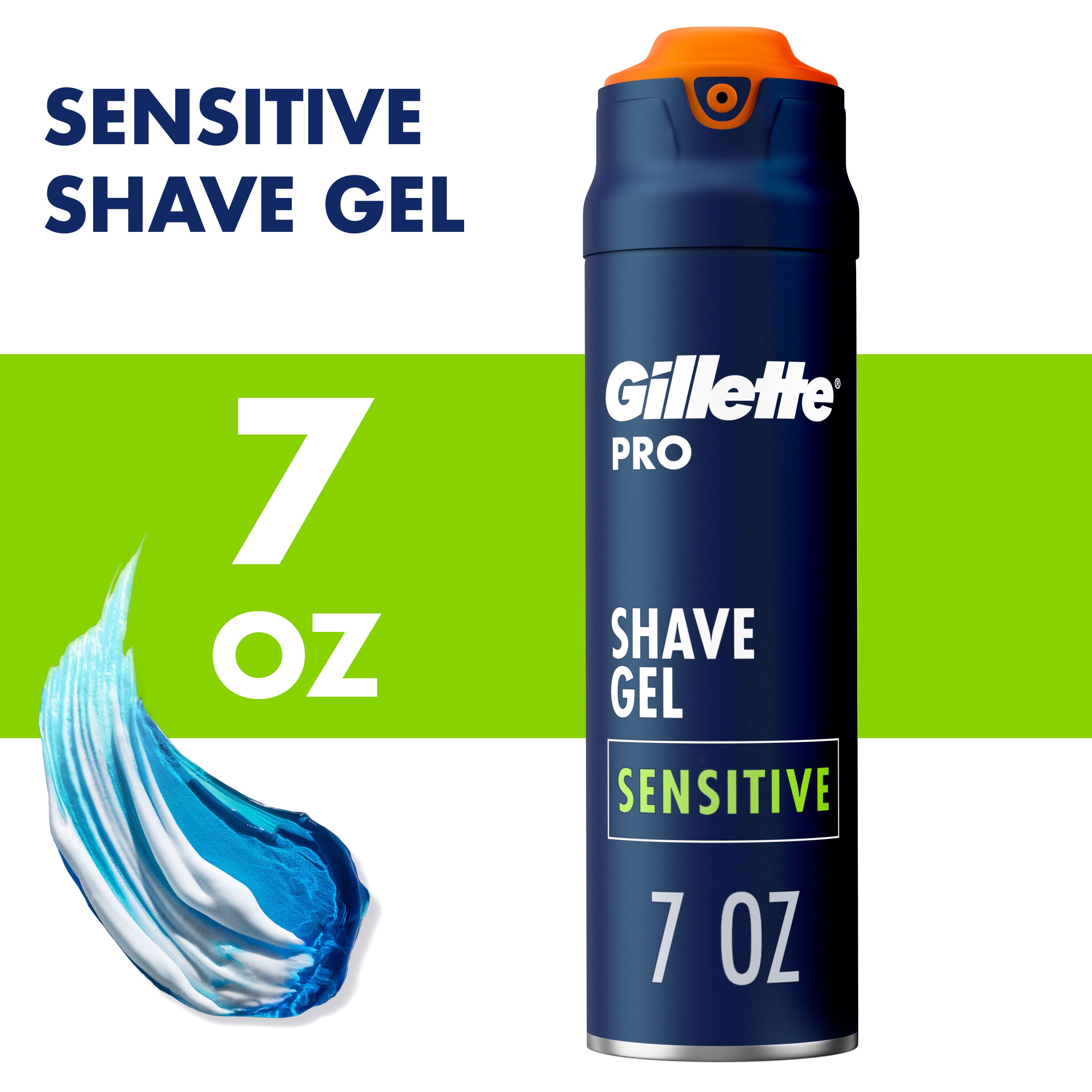 Gillette Pro Shaving Gel for Men, Fragrance Free, 7 oz - Walmart.com