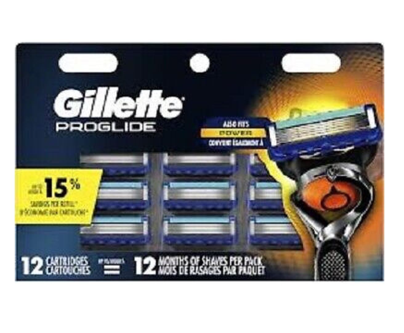 Gillette ProGlide Men's Fusion Pro Shaving Razor Blades, 1 pack, 12 ...