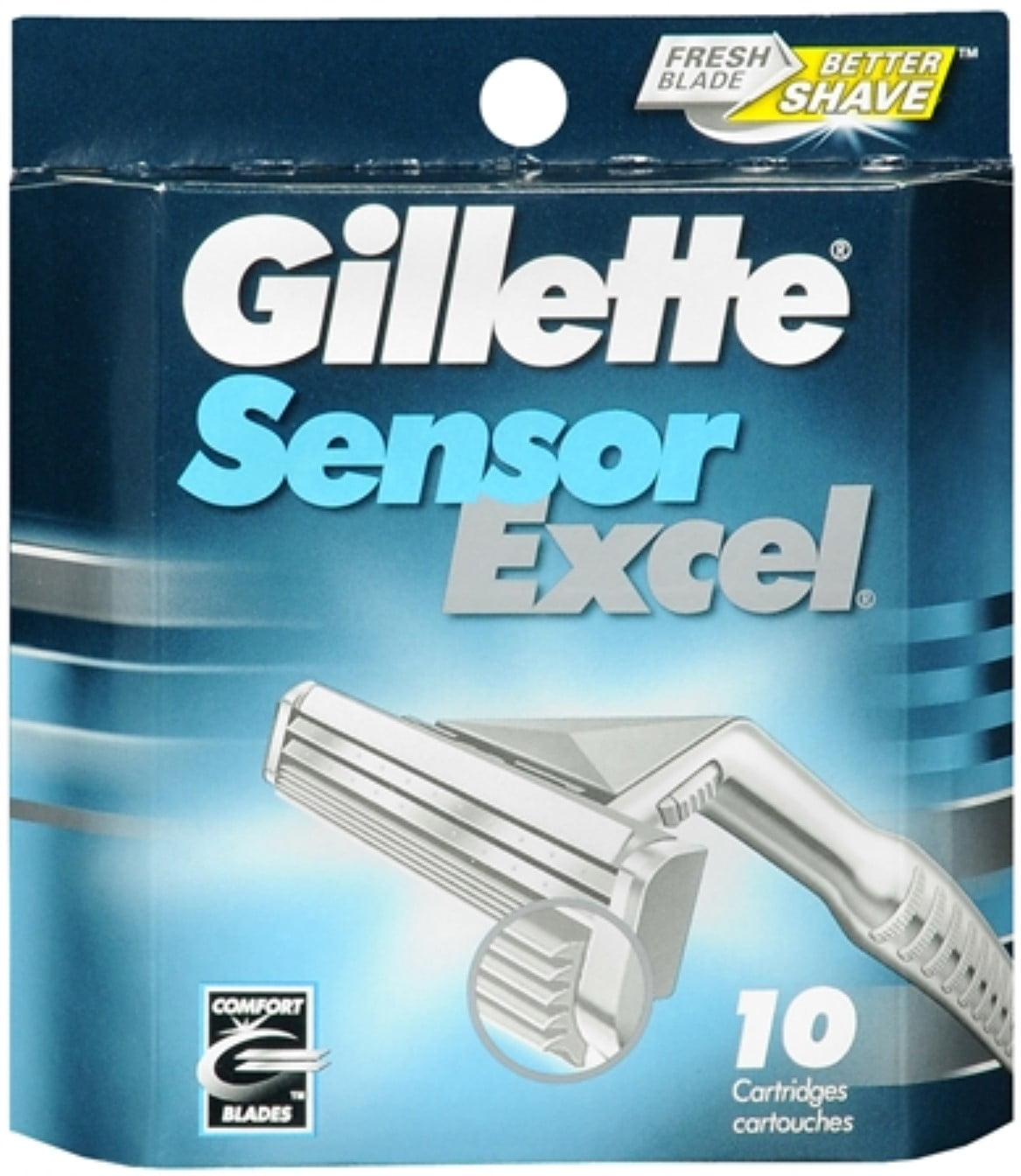Gillette Sensor Excel Cartridges 10 Each - Walmart.com