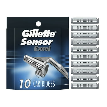 Gillette Sensor Men's Razor Blade Refills, 10 Count, Self-Adjusting ...