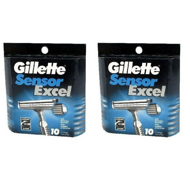 Gillette Sensor Excel Refill Blades, 20 Count - Walmart.com