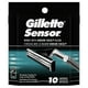 Gillette Sensor Men's Razor Blade Refills, 10 Count - Walmart.com